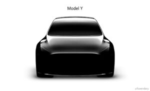 First teaser image of Model Y revealed by Tesla