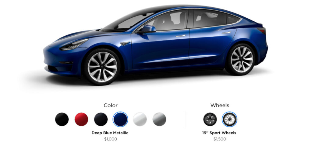 An in-depth look at the Tesla Model 3 configurator - X Auto