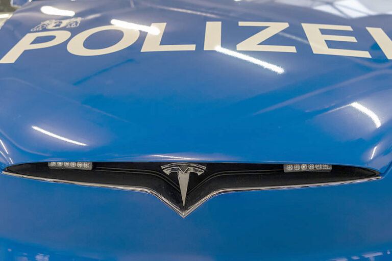 Modified Tesla Model X is a new addition to Basel City Police ...