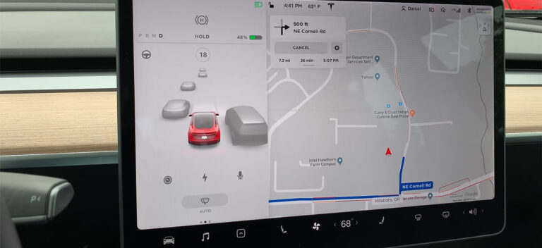 First-look at the new Driving Visualizations in Tesla 2019.16.1 update