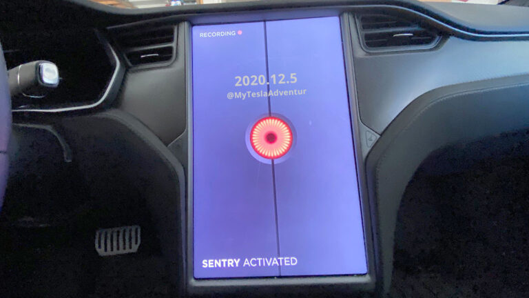 New Tesla Sentry Mode symbol, Dashcam Viewer, and more in 2020.12.5 update